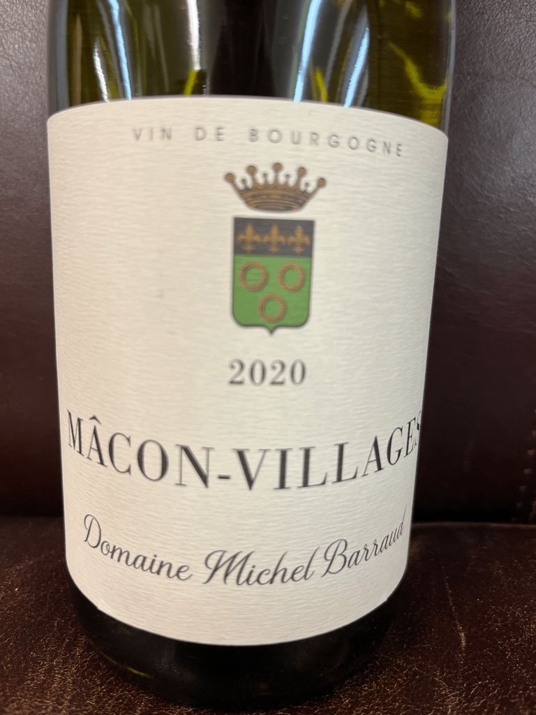 2020 Domaine Michel Barraud Mâcon-Villages, France, Burgundy, Mâconnais ...