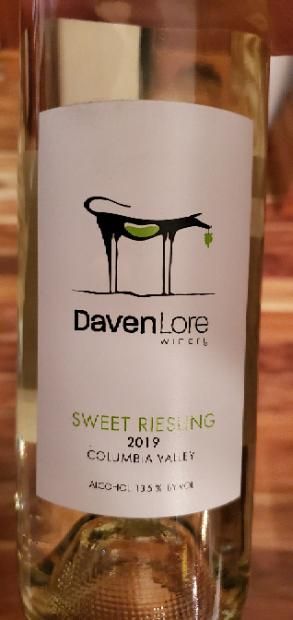 2019 Daven Lore Winery Riesling, USA, Washington, Columbia Valley ...