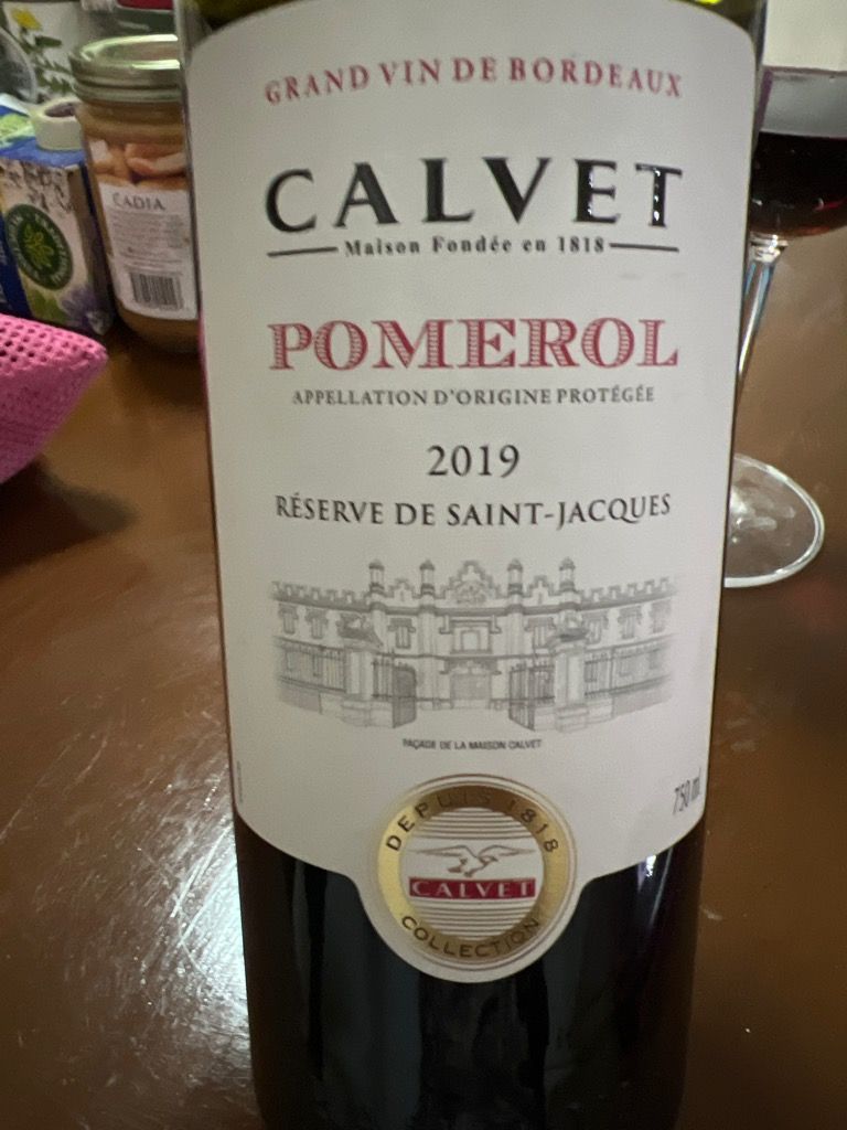 2019 St. Jacques Calvet Reserve Pomerol, France, Bordeaux, Libournais ...