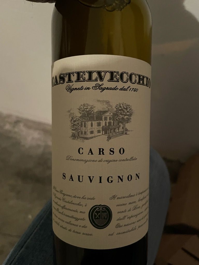 2021 Castelvecchio Carso Sauvignon, Italy, Friuli-Venezia Giulia, Carso ...