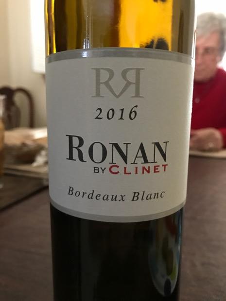 2016 Ronan by Clinet Bordeaux Blanc, France, Bordeaux - CellarTracker
