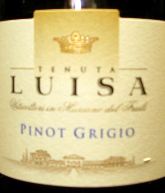 2008 Tenuta Luisa Friuli Isonzo Pinot Grigio, Italy, Friuli-Venezia ...