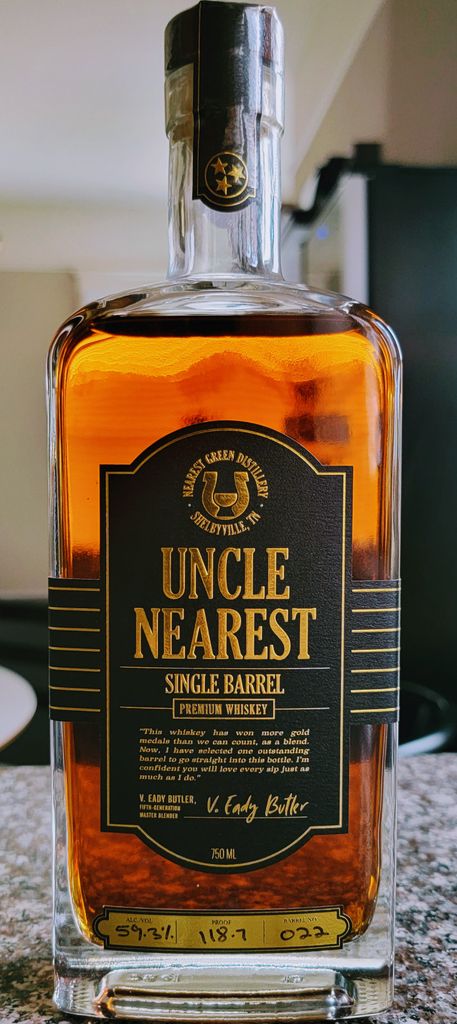 NV Uncle Nearest Single Barrel #022 Tennessee Whiskey, 59.3%, USA ...
