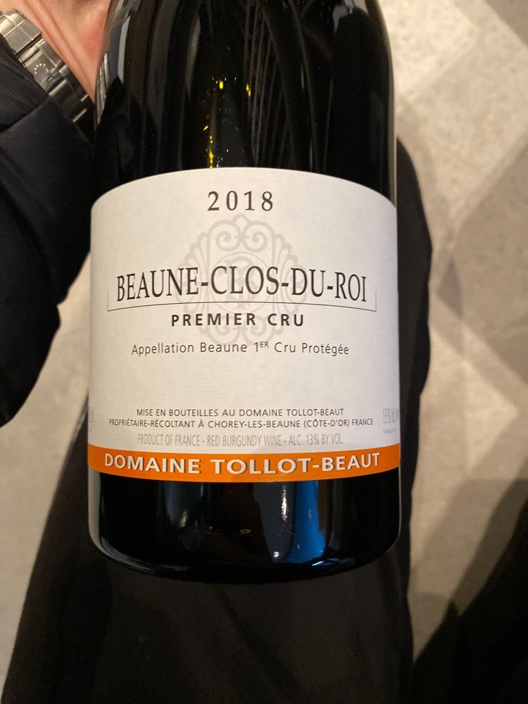 2018 Domaine Tollot-Beaut Beaune 1er Cru Clos du Roi, France, Burgundy ...