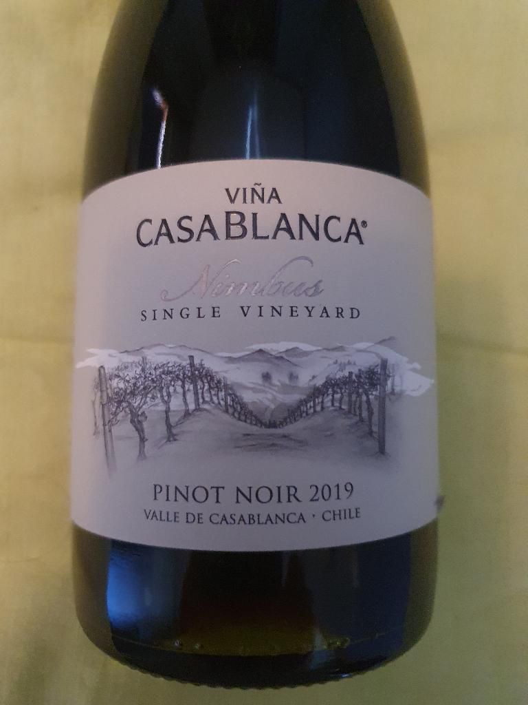 2019 Viña Casablanca Pinot Noir Nimbus Estate, Chile, Casablanca Valley ...