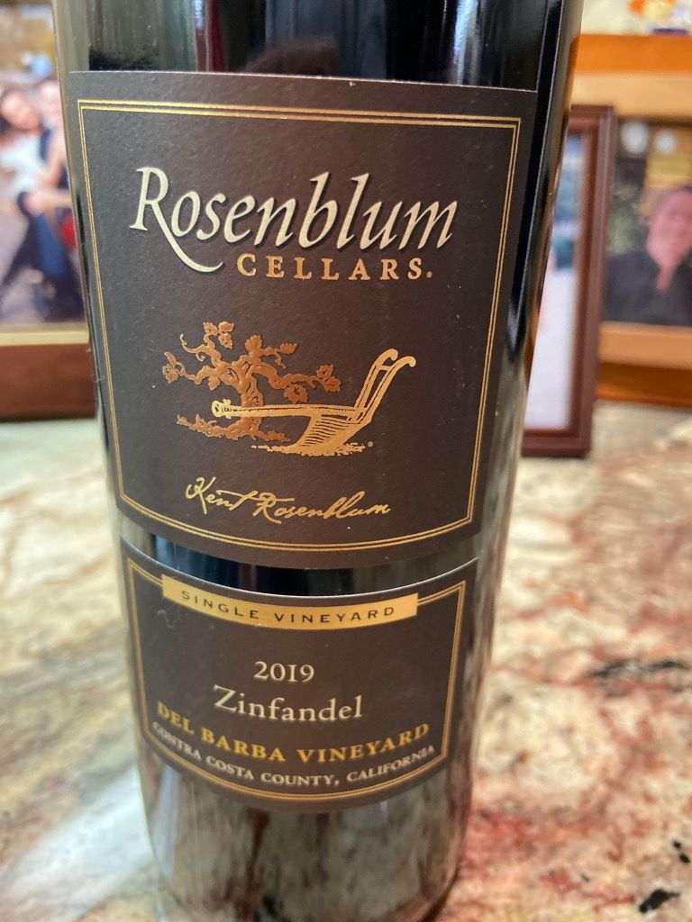 2019 Rosenblum Cellars Zinfandel Del Barba Vineyard, USA, California ...