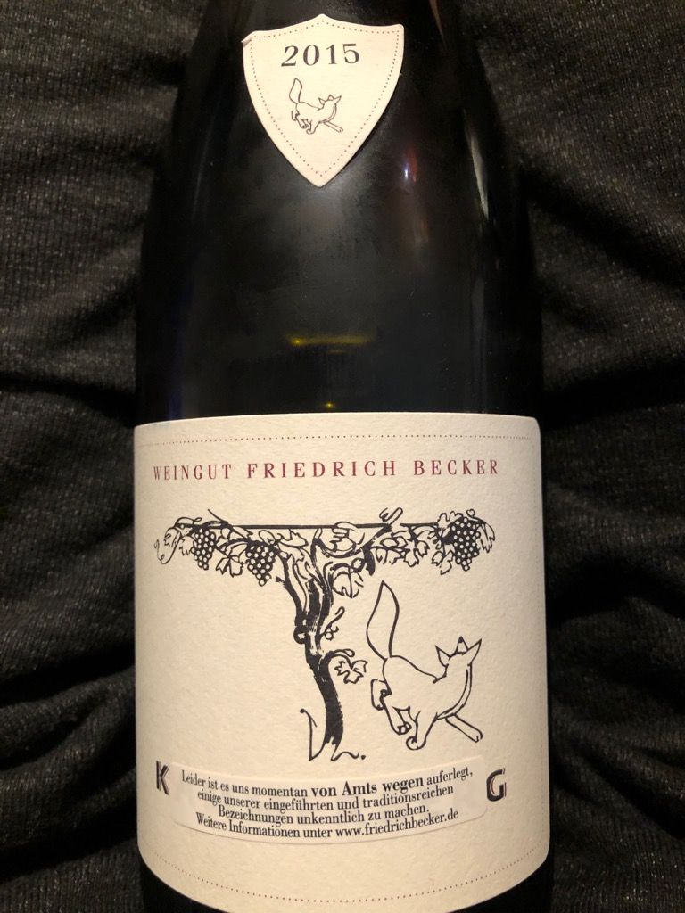 2015 Friedrich Becker Kammerberg Spätburgunder, Germany, Pfalz ...