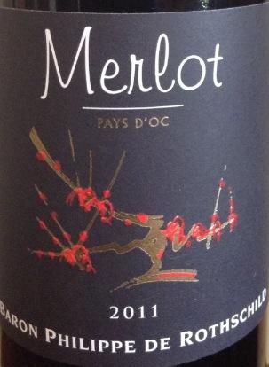2011 Baron Philippe de Rothschild Merlot Vin de Pays d'Oc, France ...