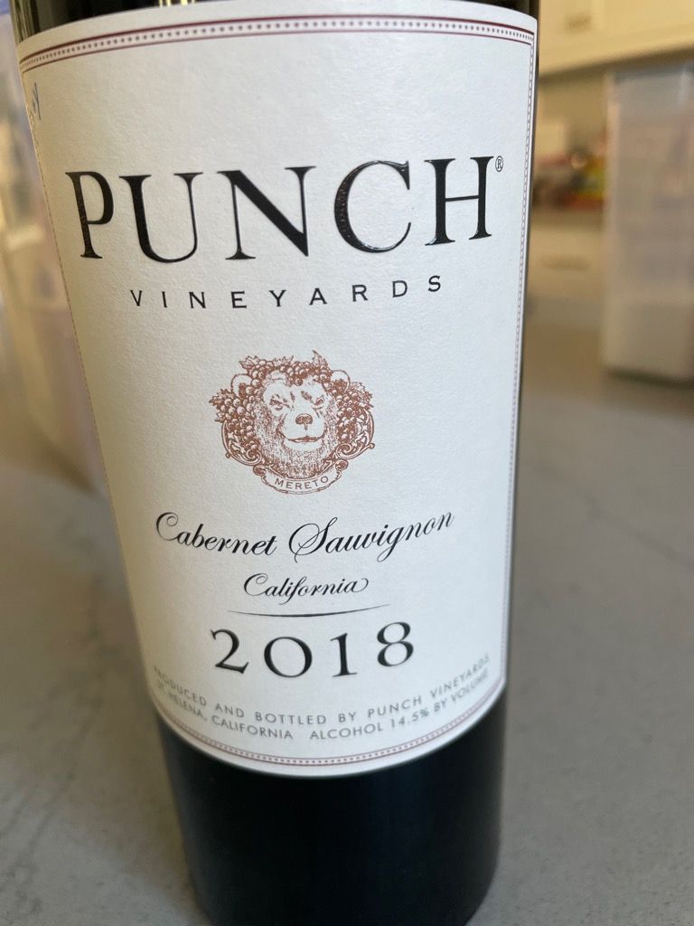 2019 Punch Vineyards Cabernet Sauvignon, USA, California, Napa Valley ...