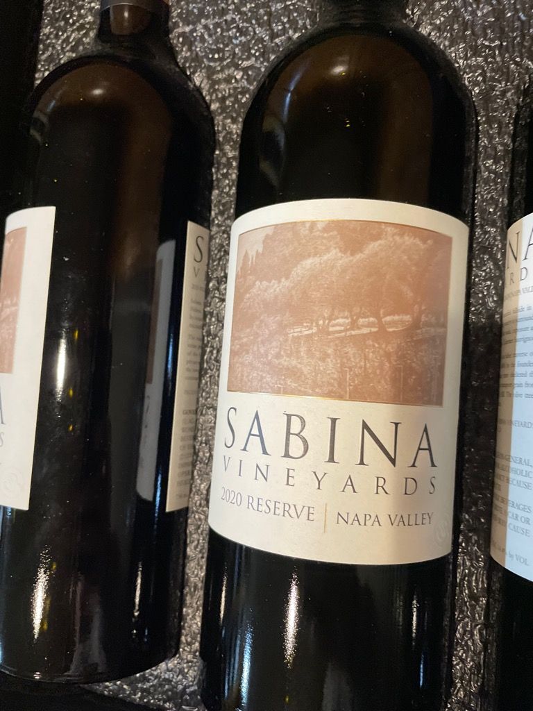 2020 Sabina Vineyards Cabernet Sauvignon Reserve, USA, California, Napa ...