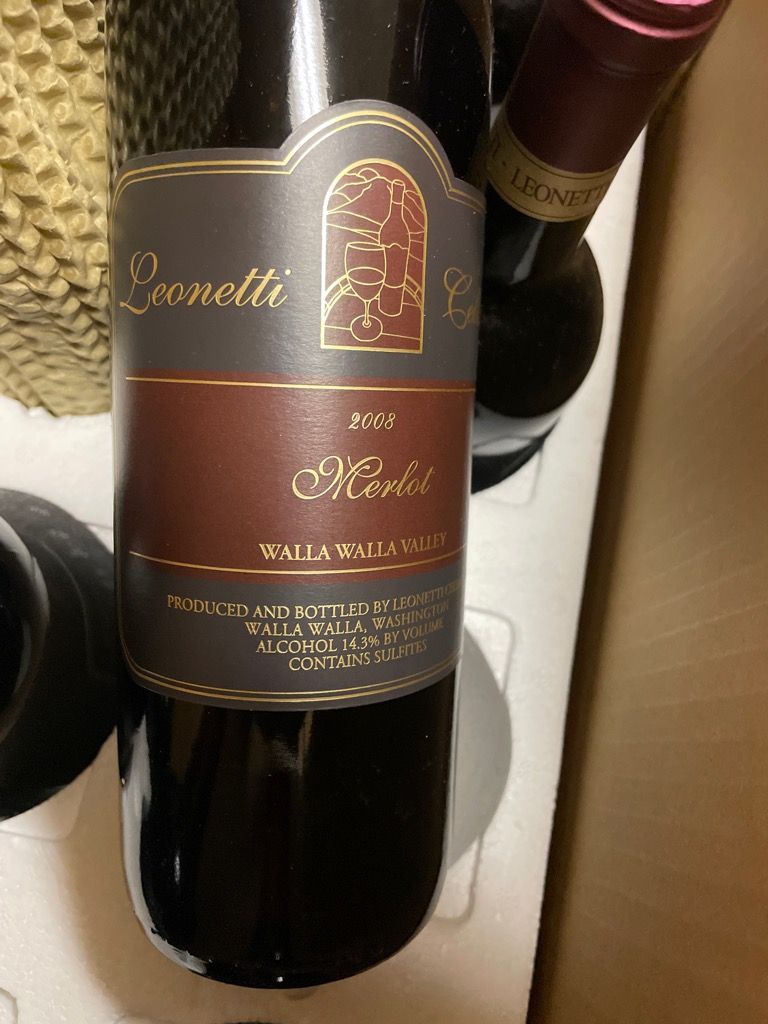2008 Leonetti Cellar Merlot Walla Walla Valley, USA, Washington ...