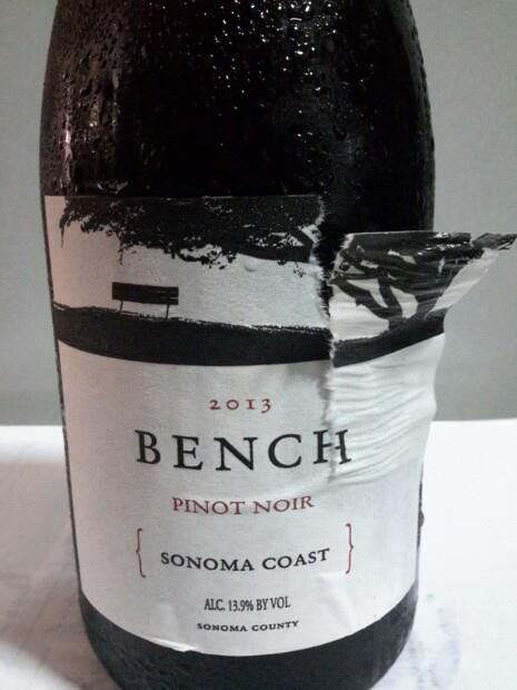 2013 Bench Pinot Noir Sonoma Coast, USA, California, Sonoma County ...