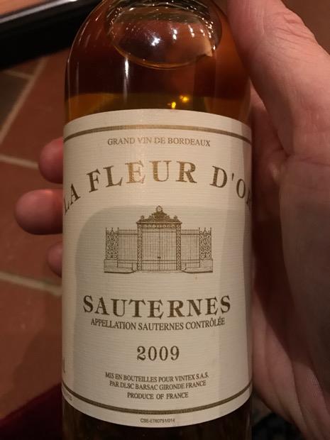 2009 La Fleur d'Or, France, Bordeaux, Sauternais, Sauternes - CellarTracker