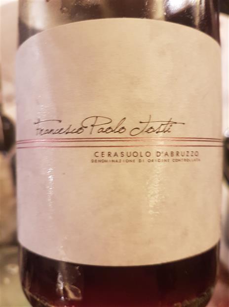 2017 Azienda Agricola Rapino Cerasuolo d'Abruzzo Francesco Paolo Tosti ...