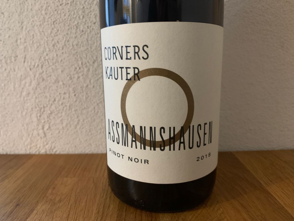 2019 Dr. Corvers-Kauter Pinot Noir Assmannshausen, Germany, Rheingau ...