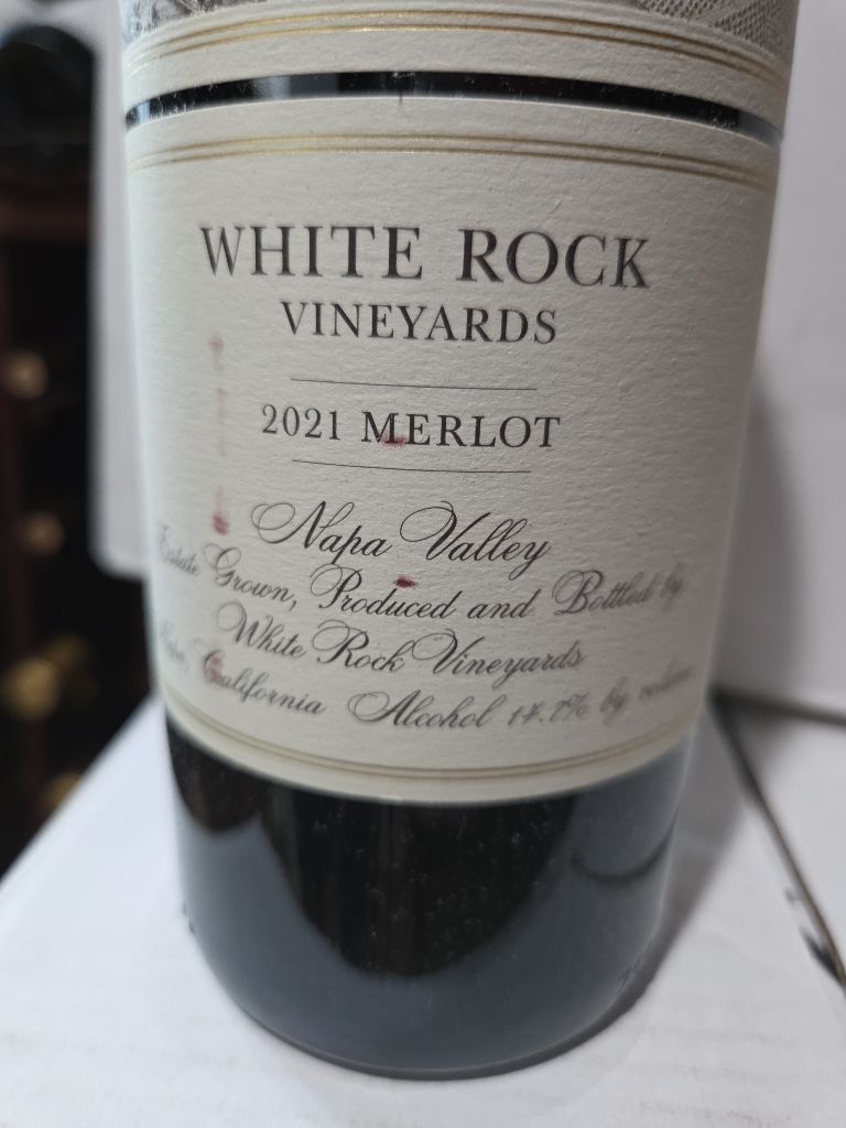 2021 White Rock Vineyards Merlot, USA, California, North Coast, Napa ...