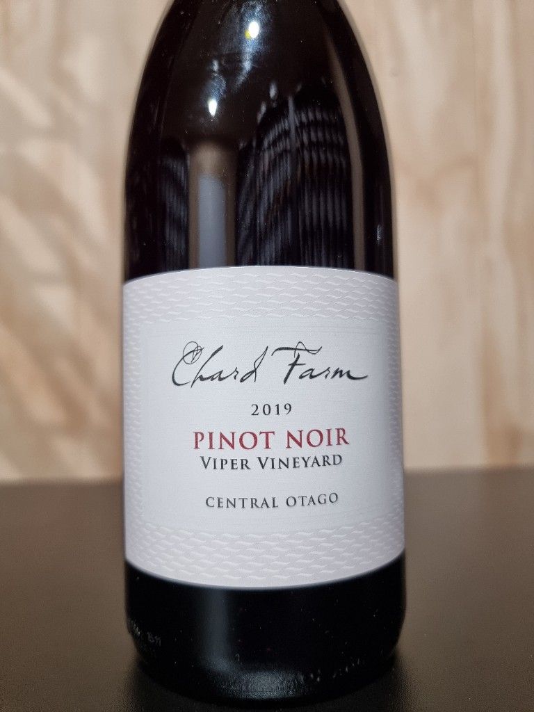 2019 Chard Farm Pinot Noir Viper Vineyard, New Zealand, South Island ...