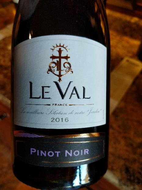 2016 Leval Pinot Noir, France, Languedoc Roussillon, Vin de Pays d'Oc ...