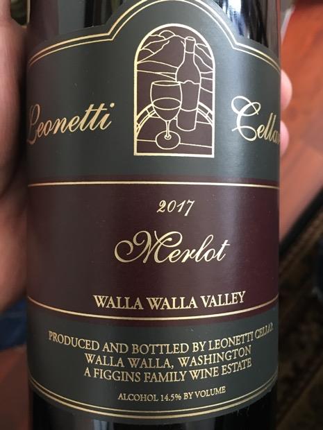2017 Leonetti Cellar Merlot Walla Walla Valley, USA, Washington ...