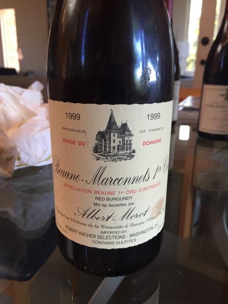 1999 Albert Morot Beaune 1er Cru Marconnets, France, Burgundy, Côte de ...