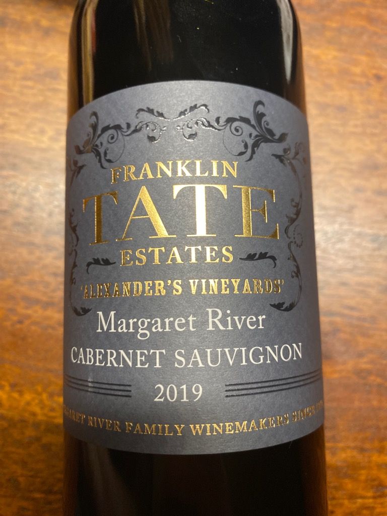 2019 Franklin Tate Estates Cabernet Sauvignon Tate Alexanders Vineyard ...