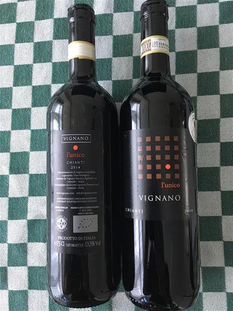 2019 Vignano Chianti l'Unico, Italy, Tuscany, Chianti - CellarTracker