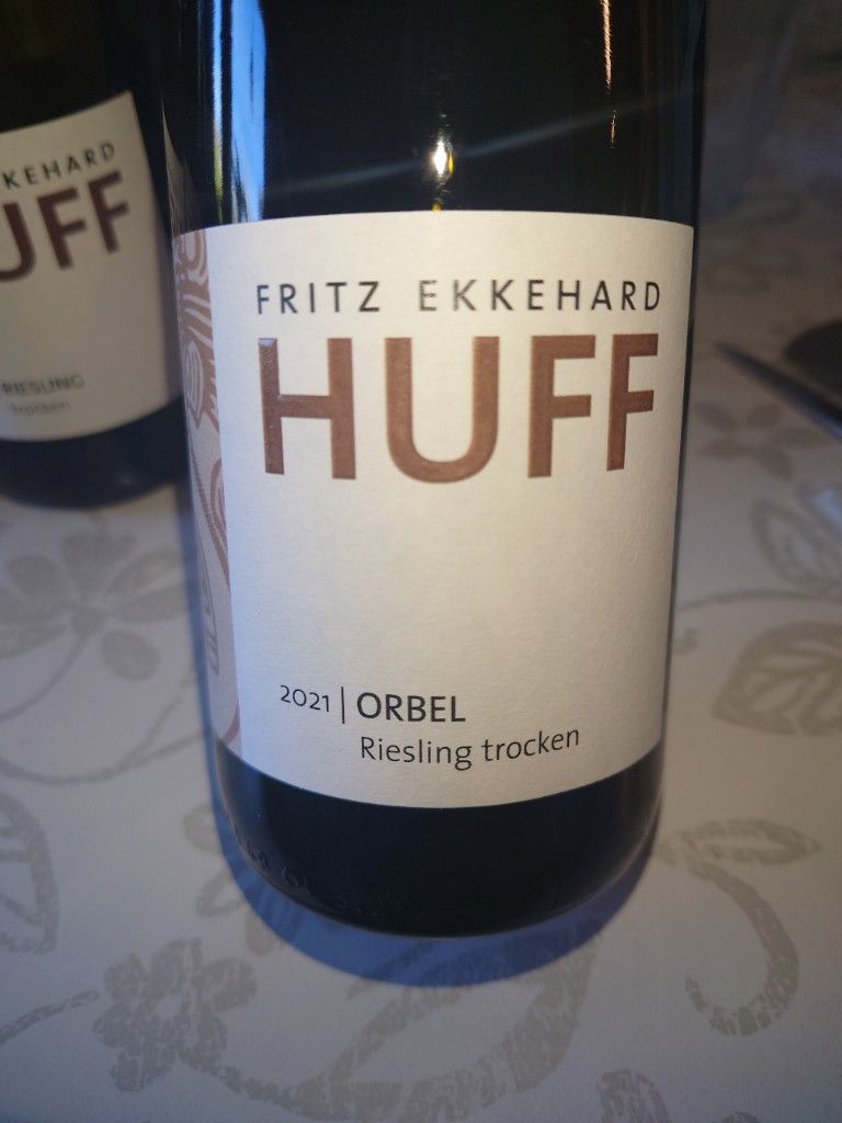 2021 Fritz Ekkehard Huff Niersteiner Orbel Riesling trocken, Germany ...