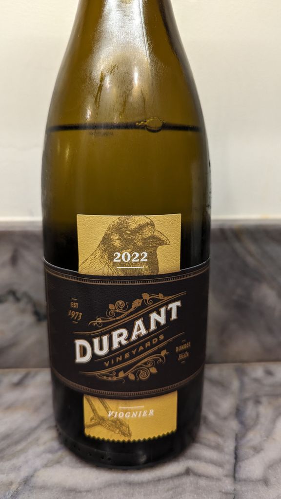 2022 Durant Vineyards Viognier, USA, Oregon, Willamette Valley ...