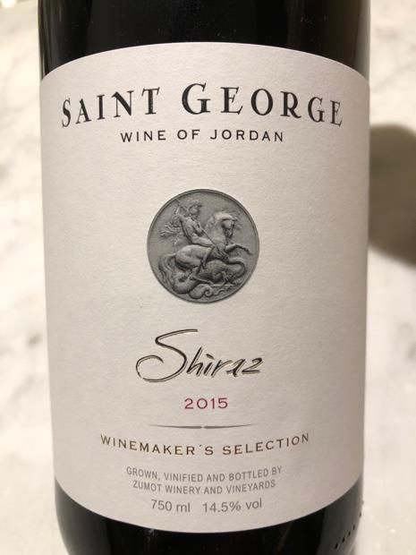 2015 Zumot Fine Wines Shiraz Saint George, Jordan, Madaba - CellarTracker