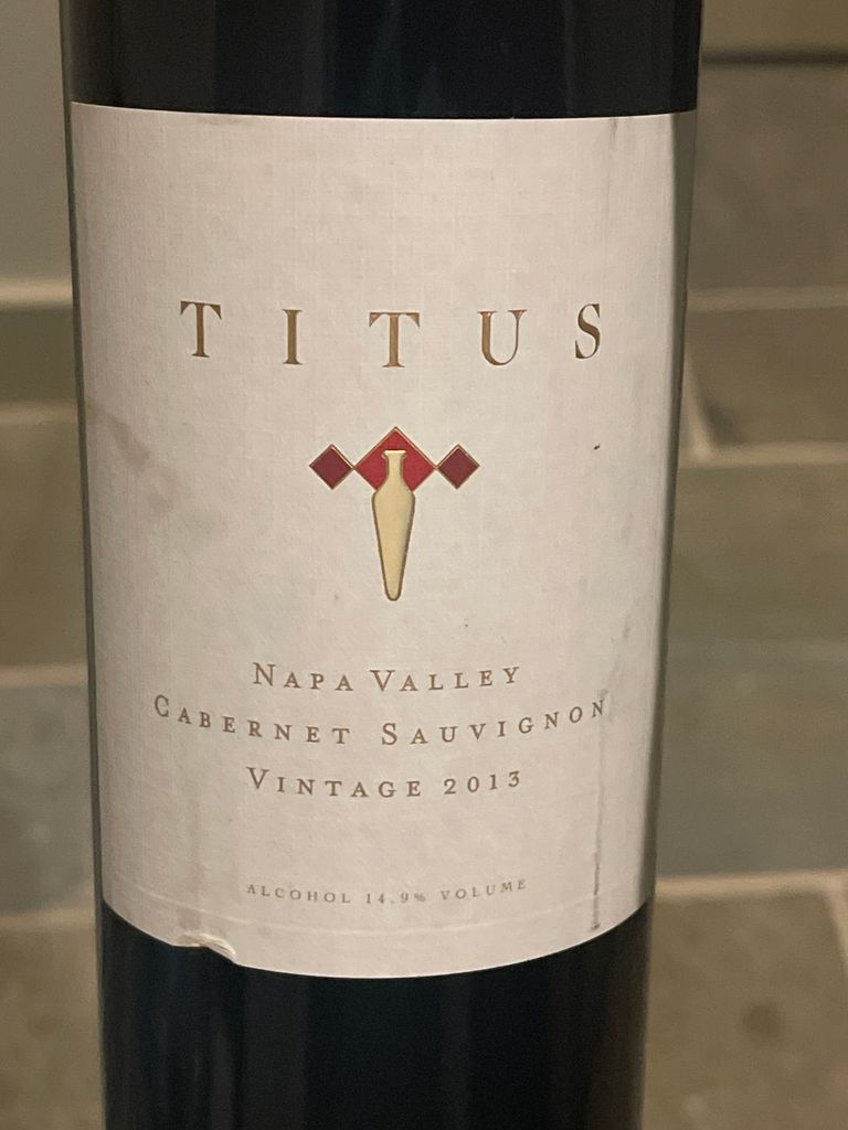2013 Titus Cabernet Sauvignon, USA, California, Napa Valley - CellarTracker