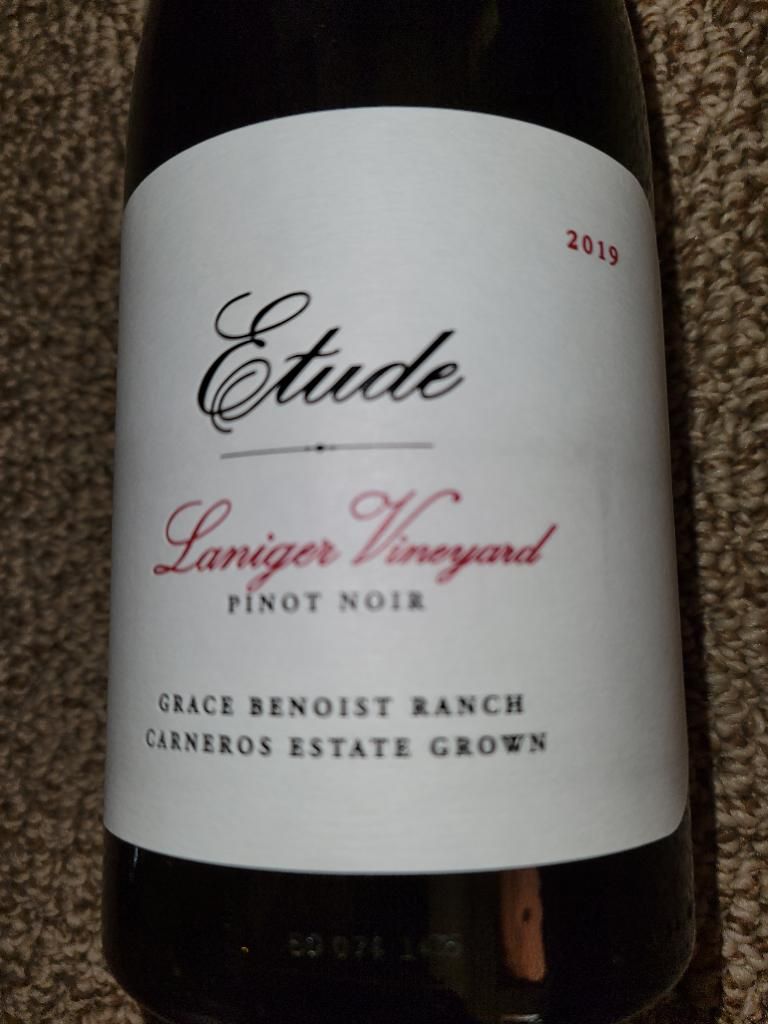 2020 Etude Pinot Noir Laniger Vineyard Grace Benoist Ranch, USA ...