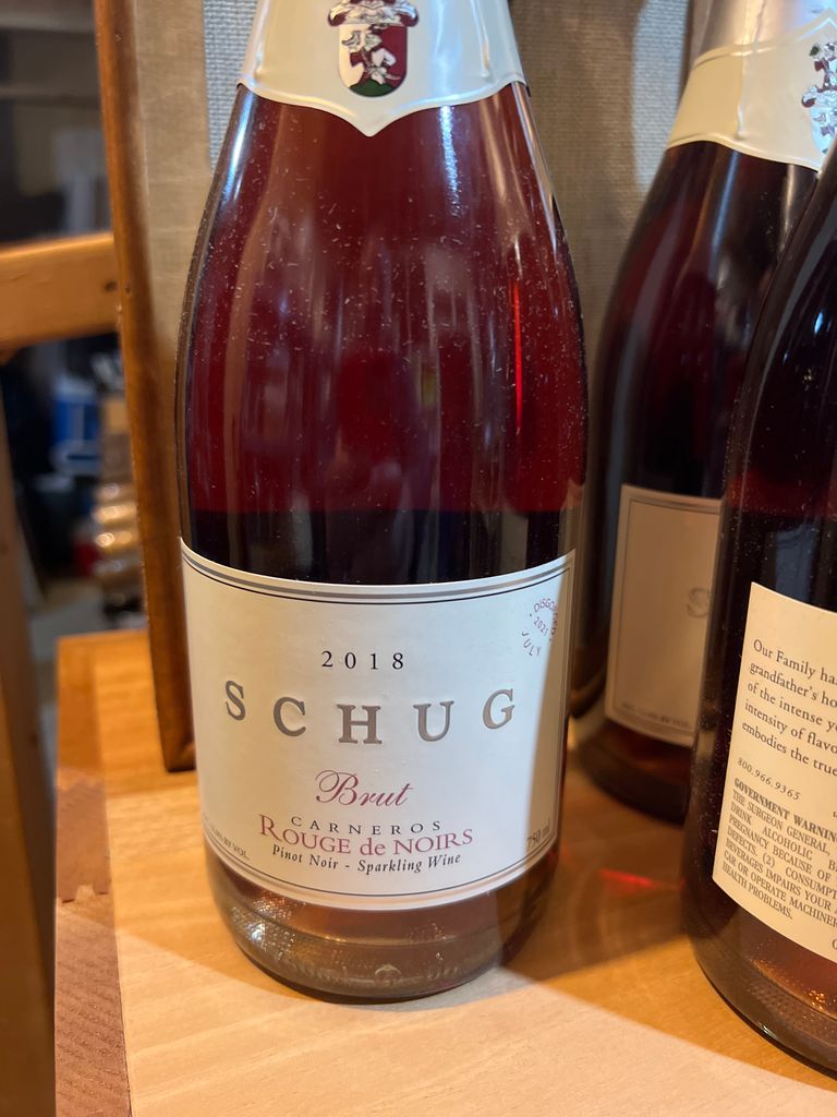 2018 Schug Pinot Noir Brut Rouge de Noirs Carneros Hills, USA ...