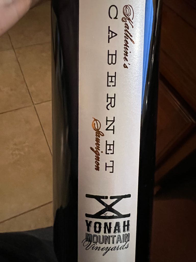 2018 Yonah Mountain Vineyards Cabernet Sauvignon, USA, Georgia, White ...