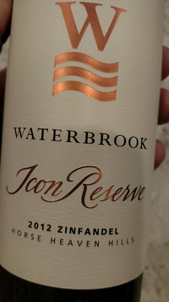2012 Waterbrook Zinfandel Icon Reserve, USA, Washington, Columbia ...