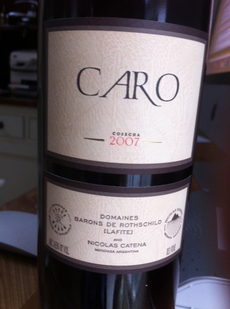 2007 Bodegas Caro (Barons de Rothschild / Catena) Caro, Argentina ...