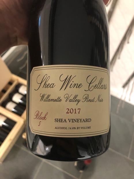 2017 Shea Wine Cellars Pinot Noir Block 5 Shea Vineyard, USA, Oregon ...