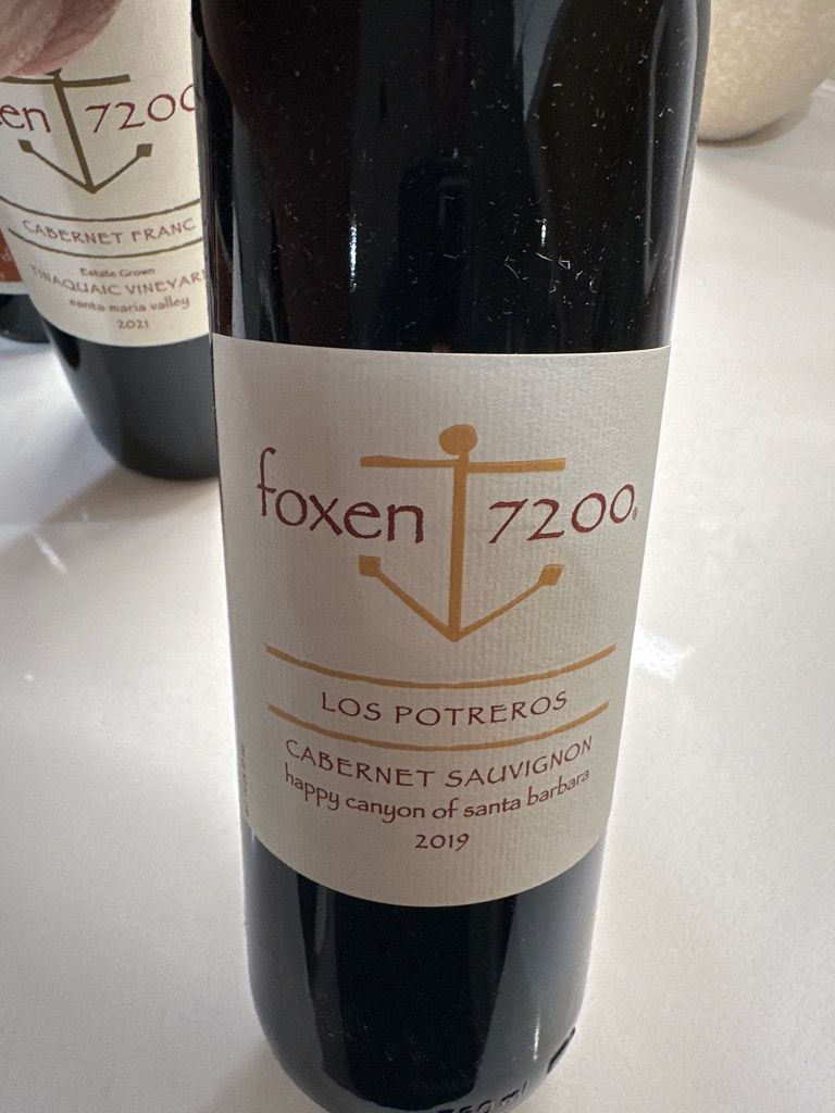 2021 Foxen Cabernet Sauvignon 7200 Los Potreros, USA, California ...