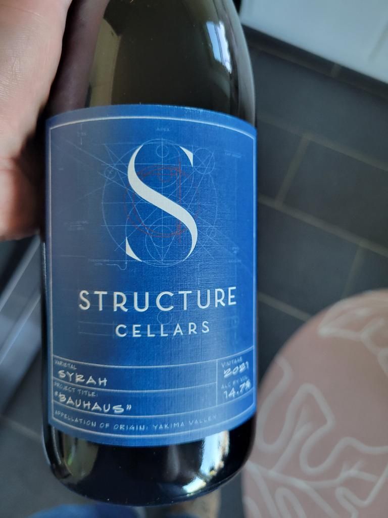 2022 Structure Cellars Syrah Bauhaus, USA, Washington, Columbia Valley ...