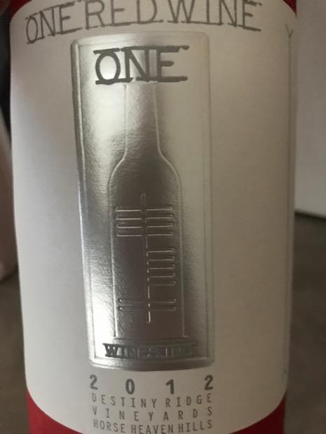 2012 One Wines Inc. One Exception Wine / One Big Red Wine Destiny Ridge ...