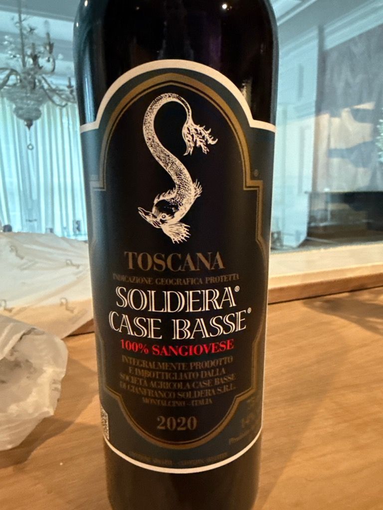 2020 Soldera (Az. Agr. Case Basse) Sangiovese Toscana IGT, Italy ...