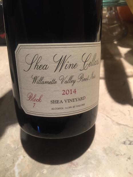2014 Shea Wine Cellars Pinot Noir Block 7 Shea Vineyard, USA, Oregon ...