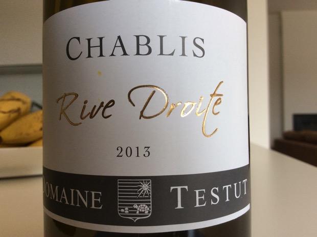 2013 Domaine Testut Chablis Rive Droite, France, Burgundy, Chablis ...