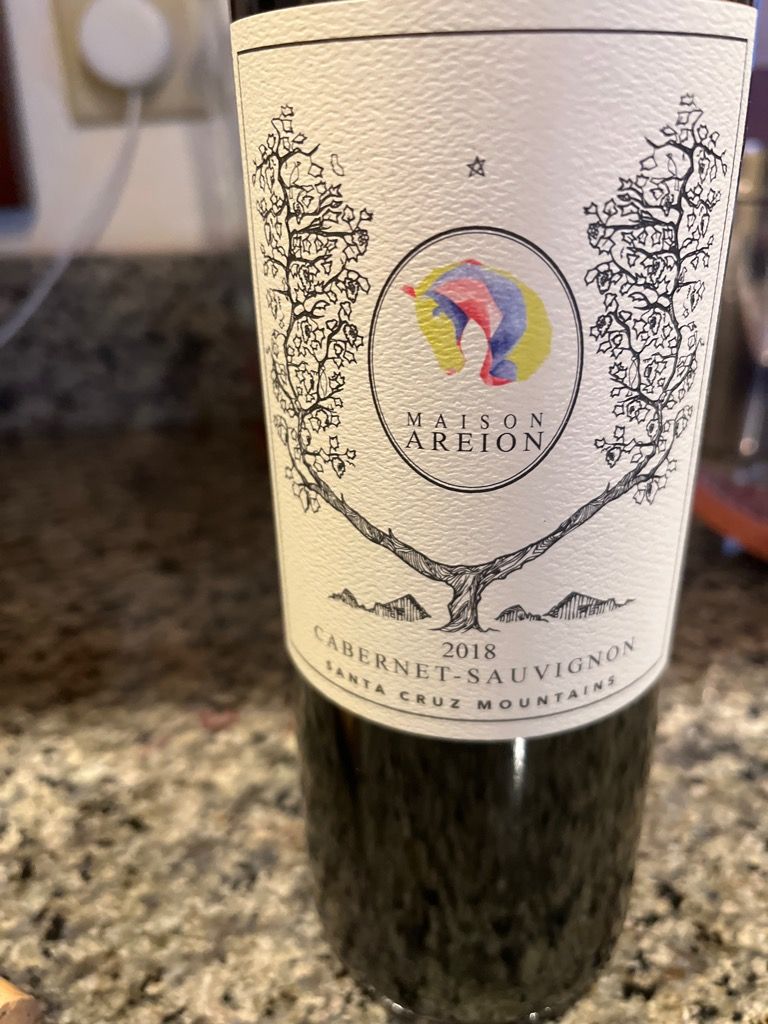 2018 Maison Areion Cabernet Sauvignon, USA, California, Santa Cruz ...