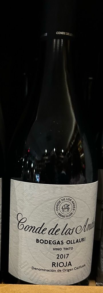 2020 Bodegas Ollauri Rioja Conde de los Andes, Spain, La Rioja, Rioja ...