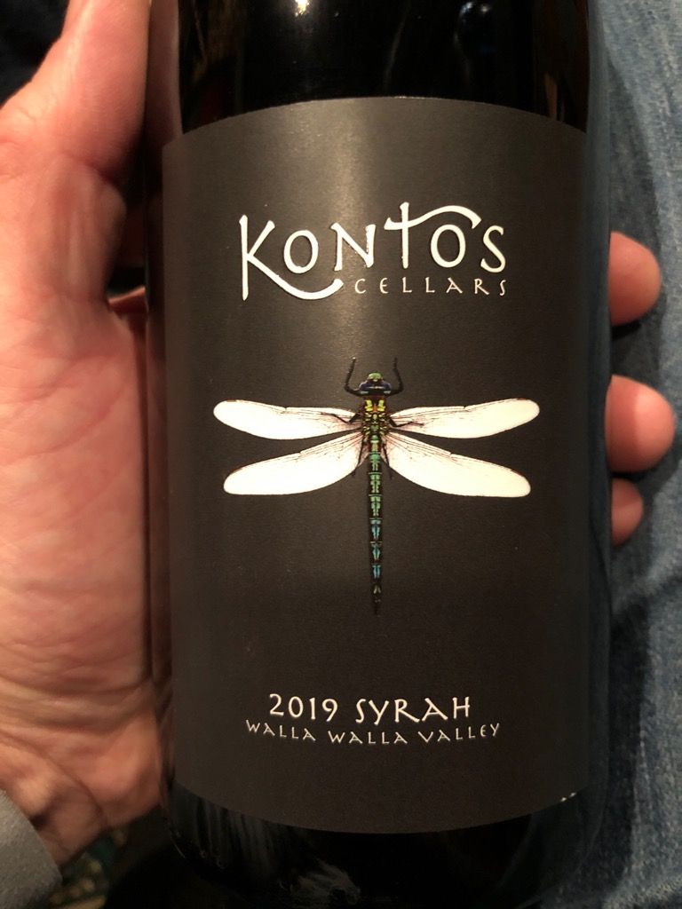 2019 Kontos Cellars Syrah Walla Walla Valley, USA, Washington, Columbia ...