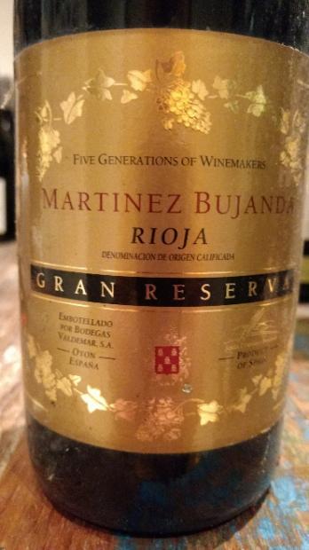 2004 Martinez Bujanda Rioja Gran Reserva, Spain, La Rioja, Rioja ...