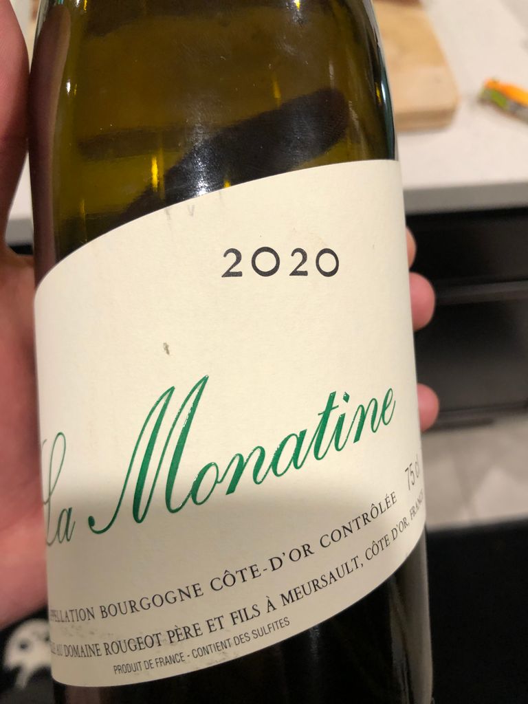 2020 Domaine Rougeot Chardonnay Bourgogne Côte d'Or La Monatine SS ...