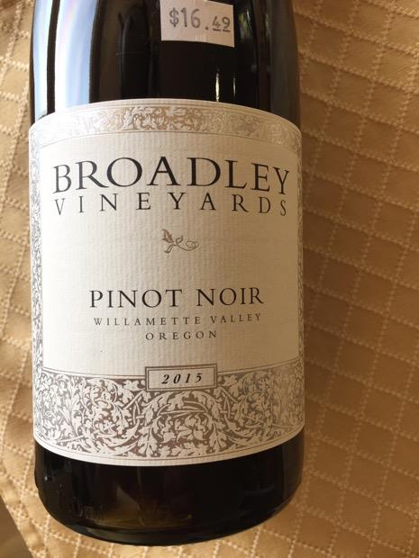 2015 Broadley Vineyards Pinot Noir Shea Vineyard, USA, Oregon ...