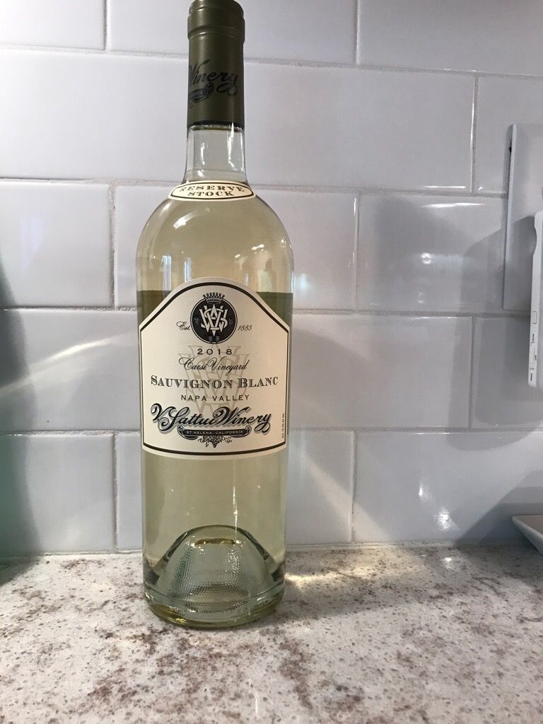 2018 V. Sattui Winery Sauvignon Blanc Reserve Stock Napa Valley, USA ...