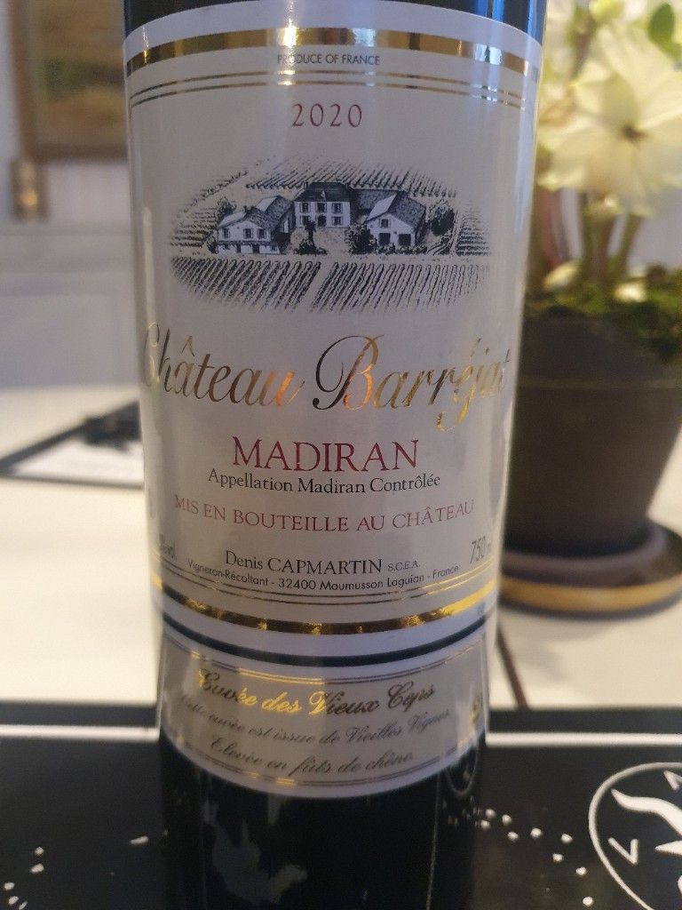 2021 Château Barréjat Madiran Cuvée des Vieux Ceps, France, Southwest ...